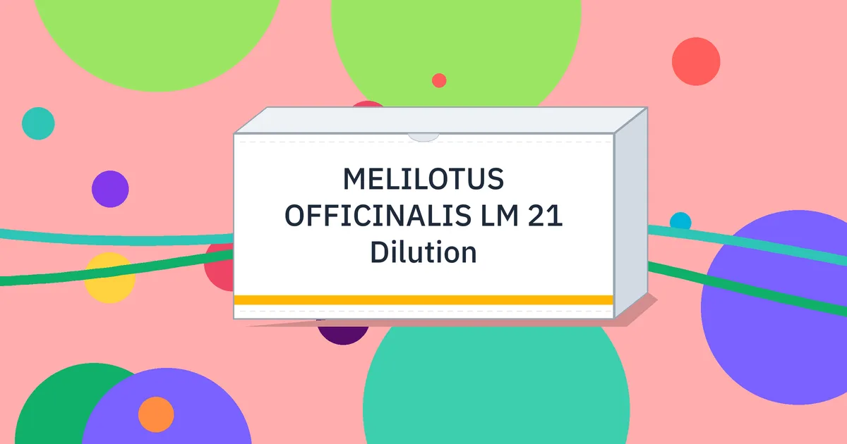Symbolbild: Packung mit der Aufschrift MELILOTUS OFFICINALIS LM 21 Dilution (PZN 13602953) – Verfügbarkeit und Bezug in Apotheken in Frankfurt am Main