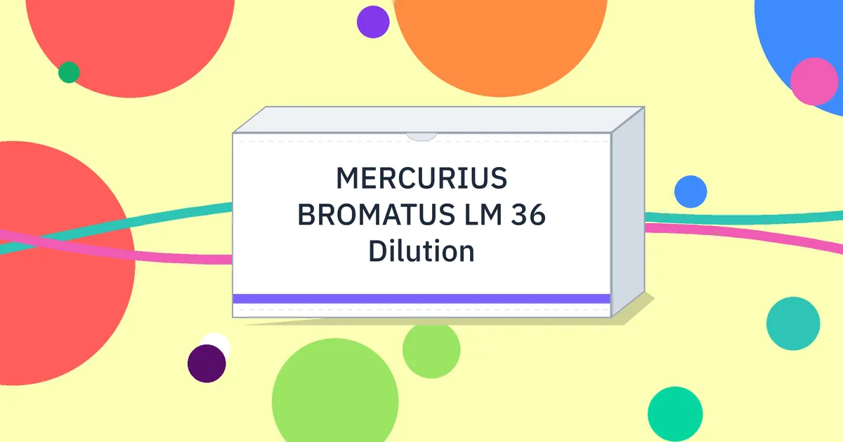 Symbolbild: Packung mit der Aufschrift MERCURIUS BROMATUS LM 36 Dilution (PZN 12949270) – Verfügbarkeit und Bezug in Apotheken in Frankfurt am Main
