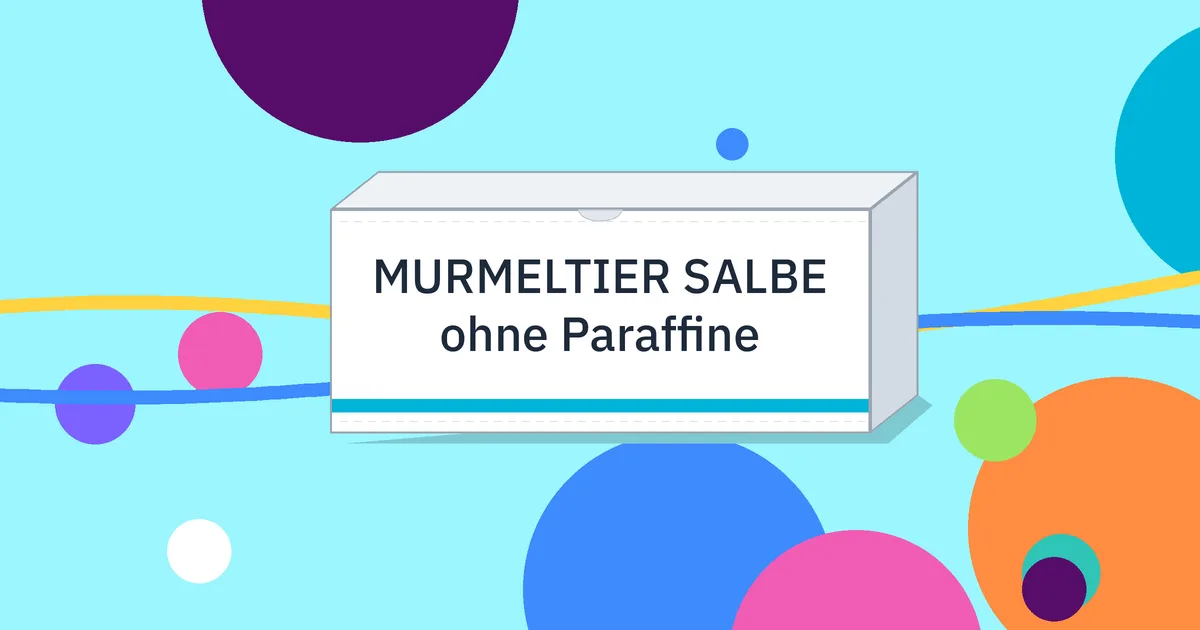 Symbolbild: Packung mit der Aufschrift MURMELTIER SALBE ohne Paraffine (PZN 02718150) – Verfügbarkeit und Bezug in Apotheken in Frankfurt am Main