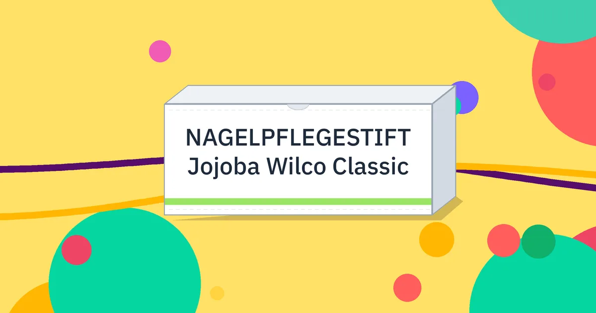 Symbolbild: Packung mit der Aufschrift NAGELPFLEGESTIFT Jojoba Wilco Classic (PZN 02419424) – Verfügbarkeit und Bezug in Apotheken in Frankfurt am Main