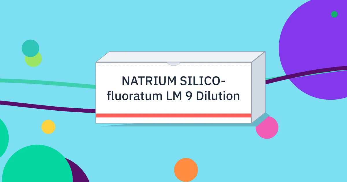 Symbolbild: Packung mit der Aufschrift NATRIUM SILICO-fluoratum LM 9 Dilution (PZN 13617222) – Verfügbarkeit und Bezug in Apotheken in Frankfurt am Main