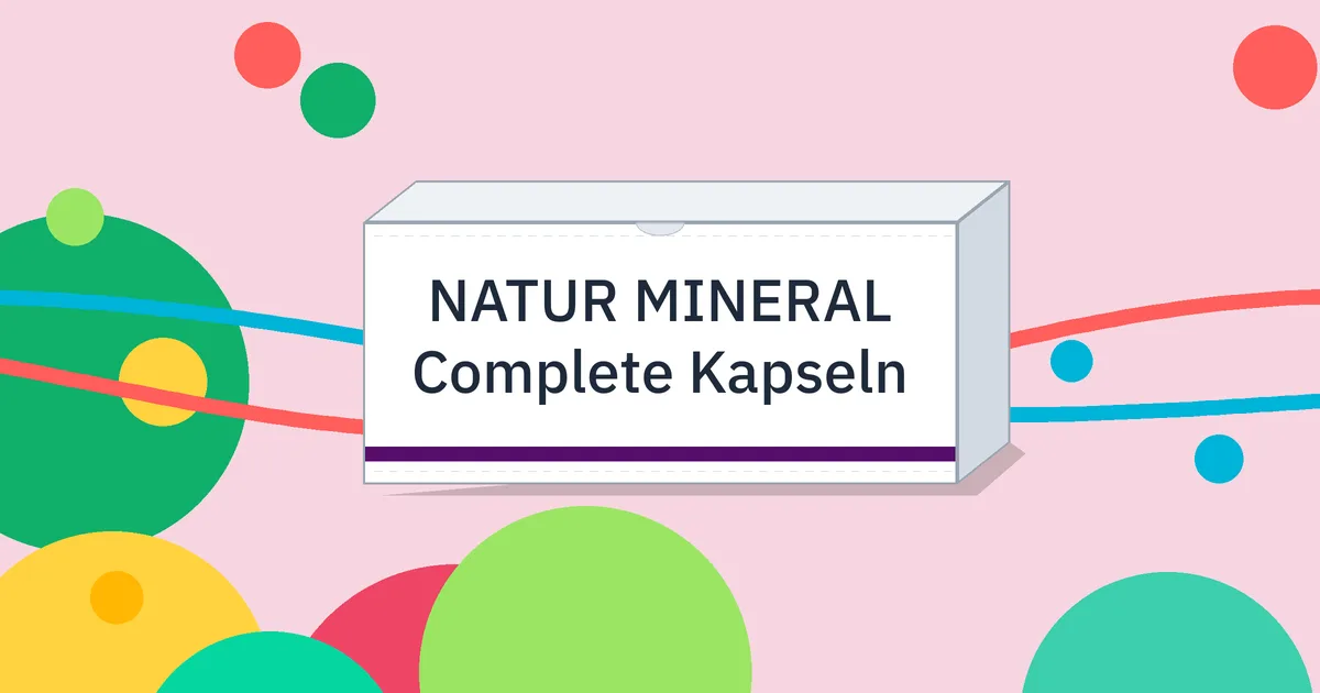 Symbolbild: Packung mit der Aufschrift NATUR MINERAL Complete Kapseln (PZN 12512165) – Verfügbarkeit und Bezug in Apotheken in Frankfurt am Main