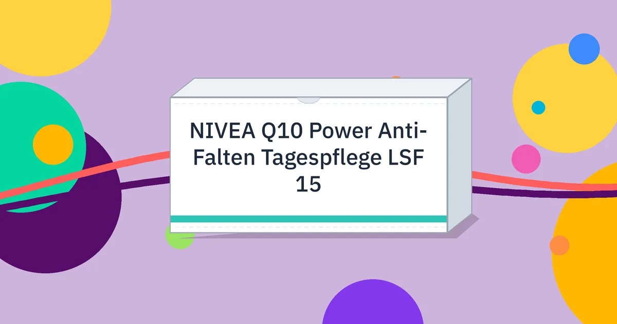 Symbolbild: Packung mit der Aufschrift NIVEA Q10 Power Anti-Falten Tagespflege LSF 15 (PZN 14368726) – Verfügbarkeit und Bezug in Apotheken in Frankfurt am Main
