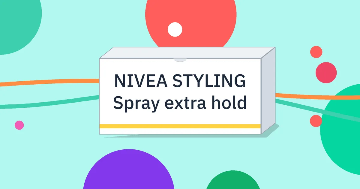 Symbolbild: Packung mit der Aufschrift NIVEA STYLING Spray extra hold (PZN 18912405) – Verfügbarkeit und Bezug in Apotheken in Frankfurt am Main