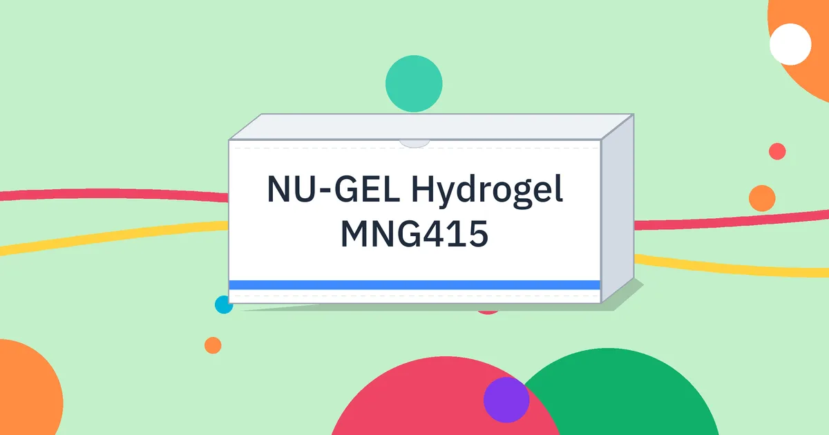 Symbolbild: Packung mit der Aufschrift NU-GEL Hydrogel MNG415 (PZN 04480787) – Verfügbarkeit und Bezug in Apotheken in Frankfurt am Main