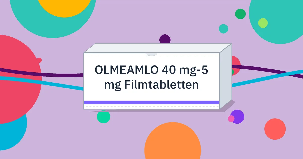 Symbolbild: Packung mit der Aufschrift OLMEAMLO 40 mg-5 mg Filmtabletten (PZN 13724403) – Verfügbarkeit und Bezug in Apotheken in Frankfurt am Main