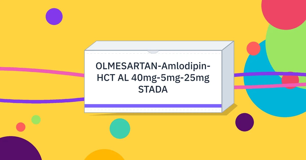 Symbolbild: Packung mit der Aufschrift OLMESARTAN-Amlodipin-HCT AL 40mg-5mg-25mg STADA (PZN 20088801) – Verfügbarkeit und Bezug in Apotheken in Frankfurt am Main
