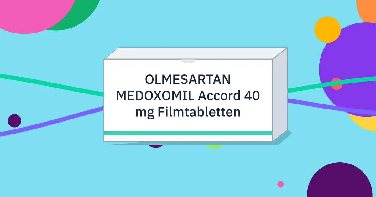 Symbolbild: Packung mit der Aufschrift OLMESARTAN MEDOXOMIL Accord 40 mg Filmtabletten (PZN 12379708) – Verfügbarkeit und Bezug in Apotheken in Frankfurt am Main