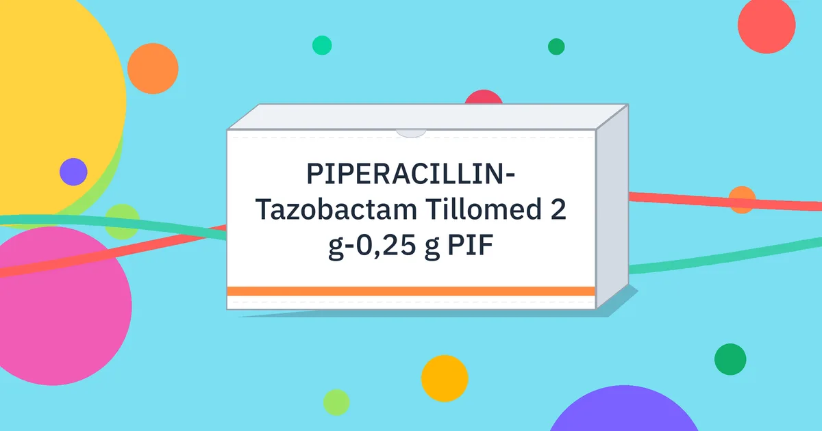 Symbolbild: Packung mit der Aufschrift PIPERACILLIN-Tazobactam Tillomed 2 g-0,25 g PIF (PZN 18800155) – Verfügbarkeit und Bezug in Apotheken in Frankfurt am Main