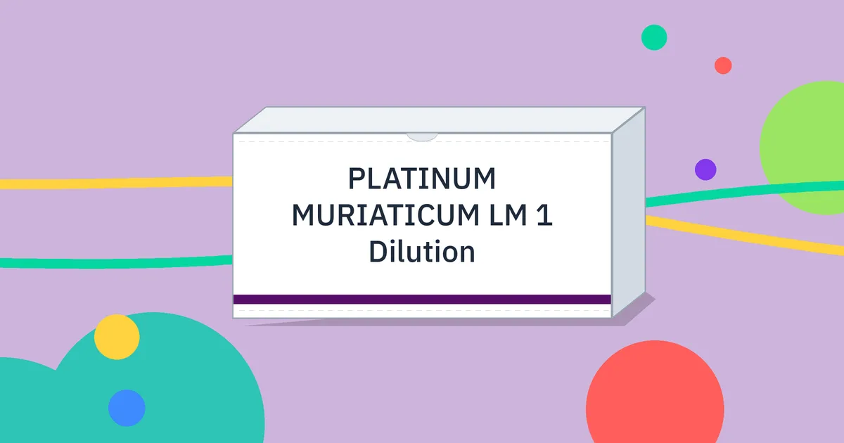 Symbolbild: Packung mit der Aufschrift PLATINUM MURIATICUM LM 1 Dilution (PZN 13647921) – Verfügbarkeit und Bezug in Apotheken in Frankfurt am Main