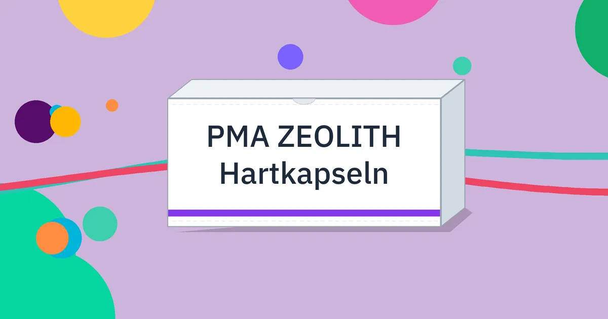 Symbolbild: Packung mit der Aufschrift PMA ZEOLITH Hartkapseln (PZN 19808041) – Verfügbarkeit und Bezug in Apotheken in Frankfurt am Main