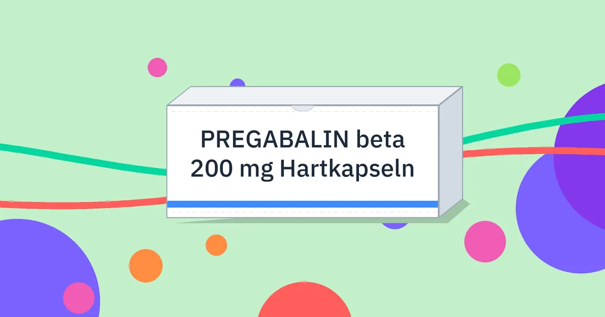 Symbolbild: Packung mit der Aufschrift PREGABALIN beta 200 mg Hartkapseln (PZN 15323909) – Verfügbarkeit und Bezug in Apotheken in Frankfurt am Main