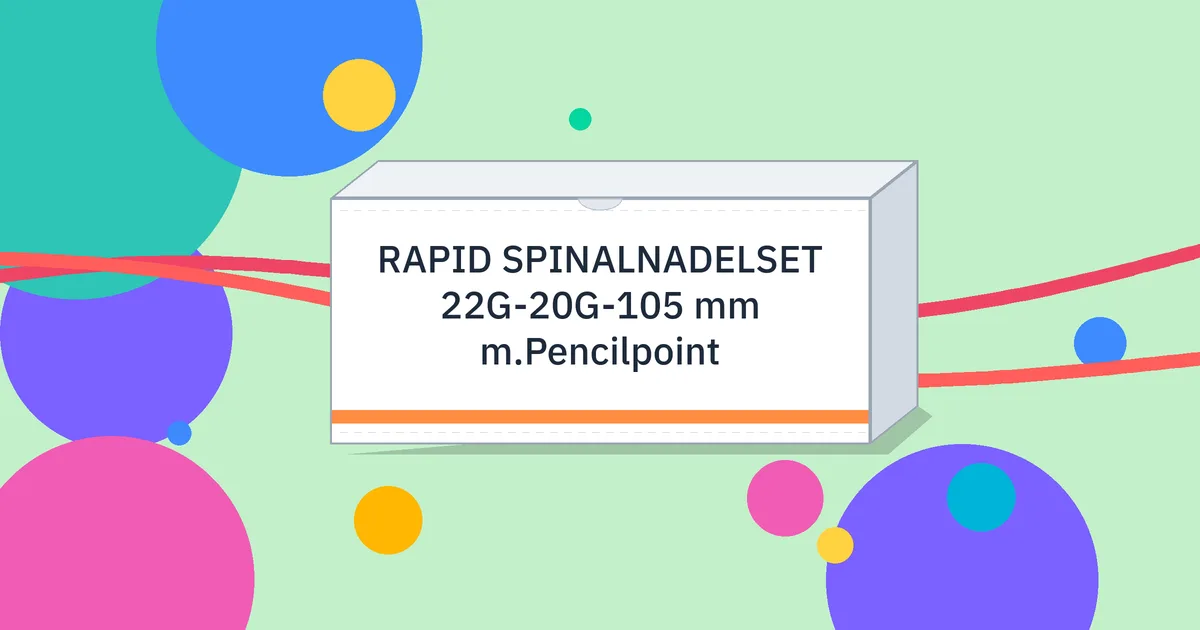 Symbolbild: Packung mit der Aufschrift RAPID SPINALNADELSET 22G-20G-105 mm m.Pencilpoint (PZN 09216049) – Verfügbarkeit und Bezug in Apotheken in Frankfurt am Main