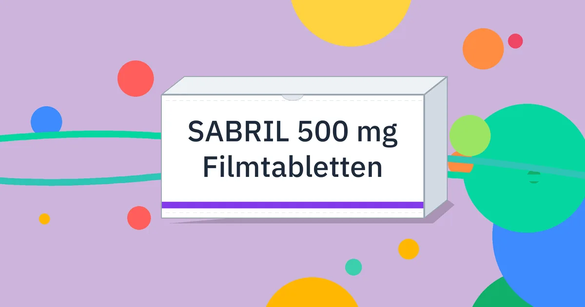 Symbolbild: Packung mit der Aufschrift SABRIL 500 mg Filmtabletten (PZN 06983676) – Verfügbarkeit und Bezug in Apotheken in Frankfurt am Main
