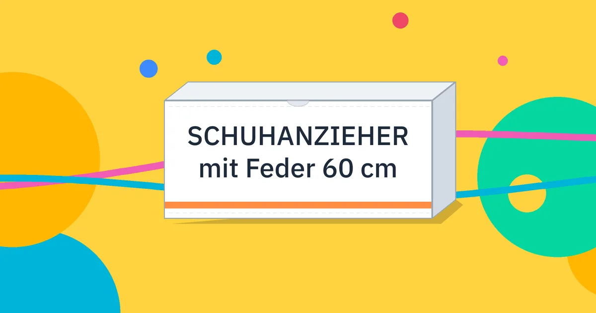 Symbolbild: Packung mit der Aufschrift SCHUHANZIEHER mit Feder 60 cm (PZN 08480873) – Verfügbarkeit und Bezug in Apotheken in Frankfurt am Main