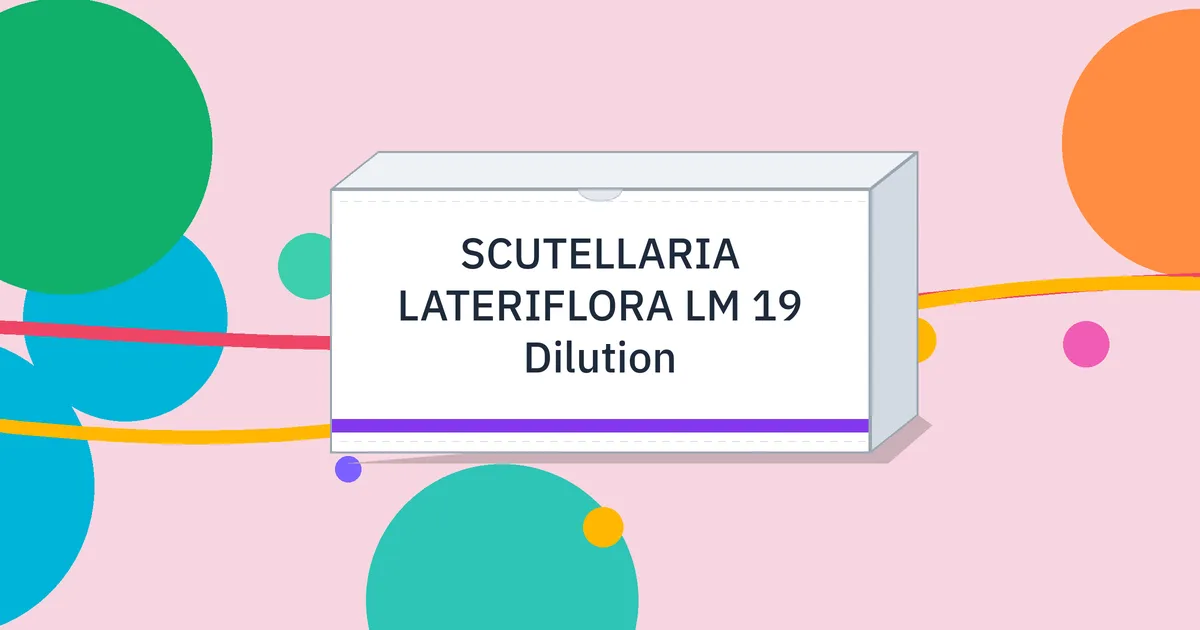 Symbolbild: Packung mit der Aufschrift SCUTELLARIA LATERIFLORA LM 19 Dilution (PZN 13184993) – Verfügbarkeit und Bezug in Apotheken in Frankfurt am Main