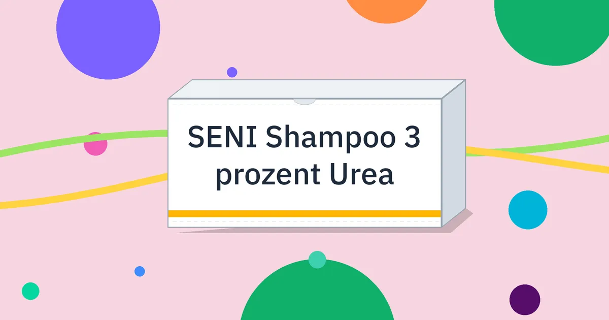 Symbolbild: Packung mit der Aufschrift SENI Shampoo 3 prozent Urea (PZN 12393401) – Verfügbarkeit und Bezug in Apotheken in Frankfurt am Main