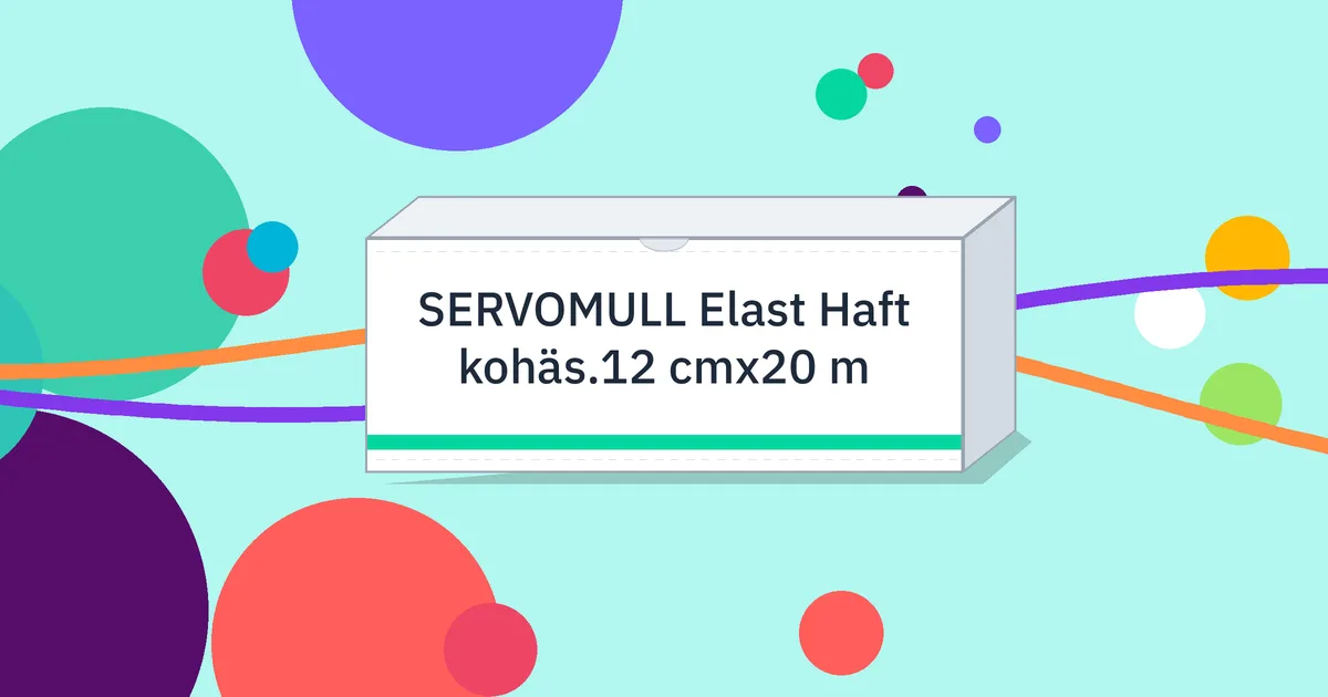 Symbolbild: Packung mit der Aufschrift SERVOMULL Elast Haft kohäs.12 cmx20 m (PZN 03413547) – Verfügbarkeit und Bezug in Apotheken in Frankfurt am Main
