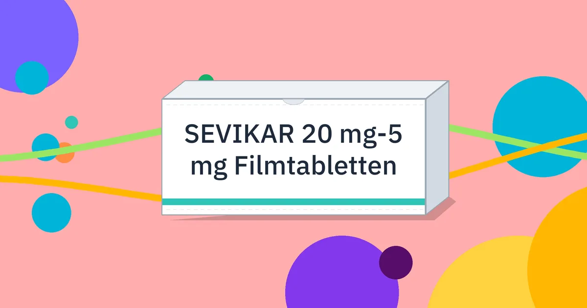 Symbolbild: Packung mit der Aufschrift SEVIKAR 20 mg-5 mg Filmtabletten (PZN 17620592) – Verfügbarkeit und Bezug in Apotheken in Frankfurt am Main