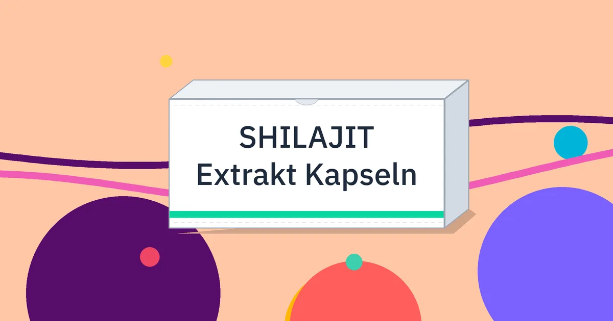 Symbolbild: Packung mit der Aufschrift SHILAJIT Extrakt Kapseln (PZN 19199731) – Verfügbarkeit und Bezug in Apotheken in Frankfurt am Main