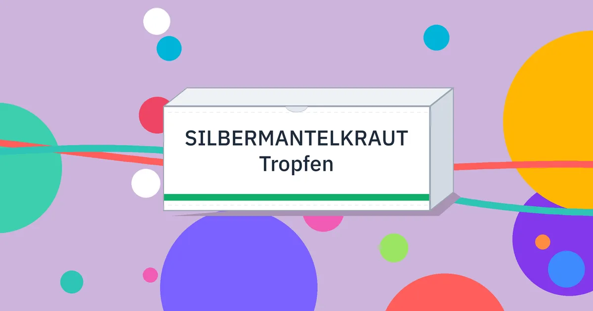 Symbolbild: Packung mit der Aufschrift SILBERMANTELKRAUT Tropfen (PZN 14311301) – Verfügbarkeit und Bezug in Apotheken in Frankfurt am Main