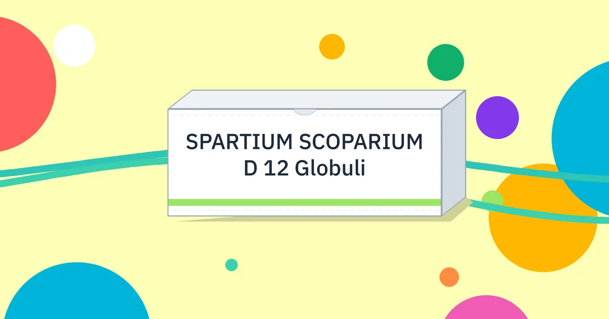 Symbolbild: Packung mit der Aufschrift SPARTIUM SCOPARIUM D 12 Globuli (PZN 16693896) – Verfügbarkeit und Bezug in Apotheken in Frankfurt am Main