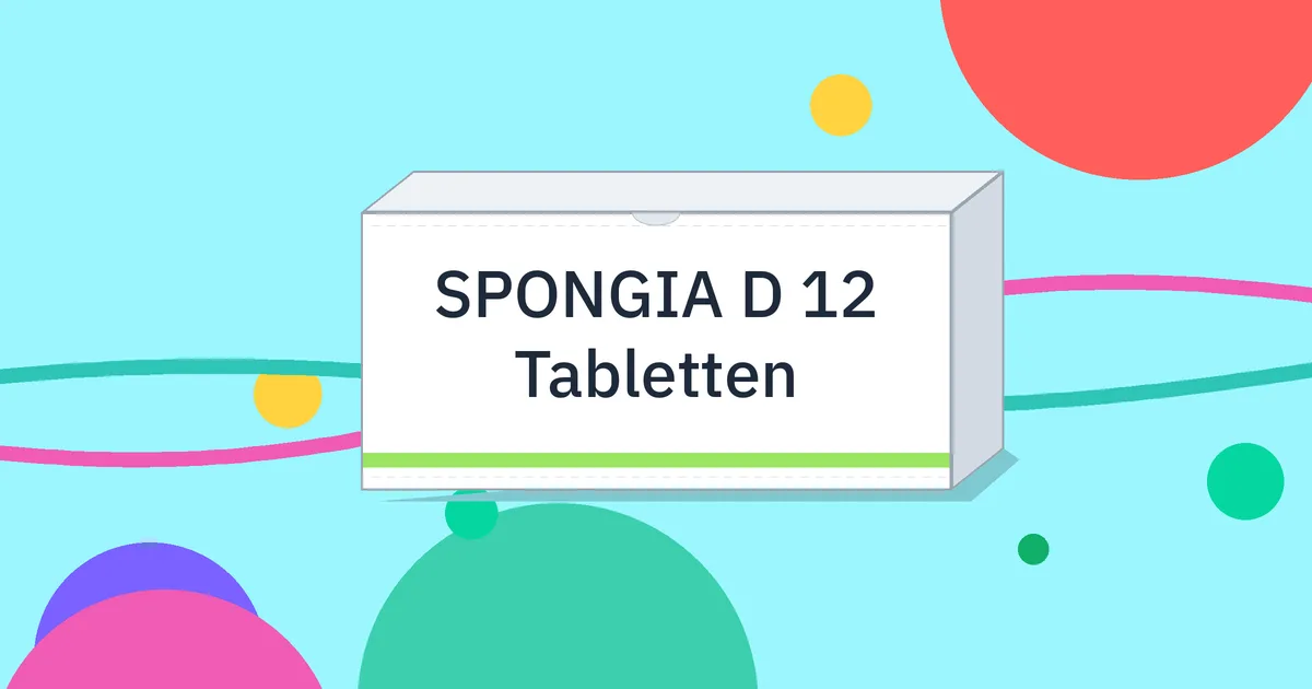 Symbolbild: Packung mit der Aufschrift SPONGIA D 12 Tabletten (PZN 02931702) – Verfügbarkeit und Bezug in Apotheken in Frankfurt am Main