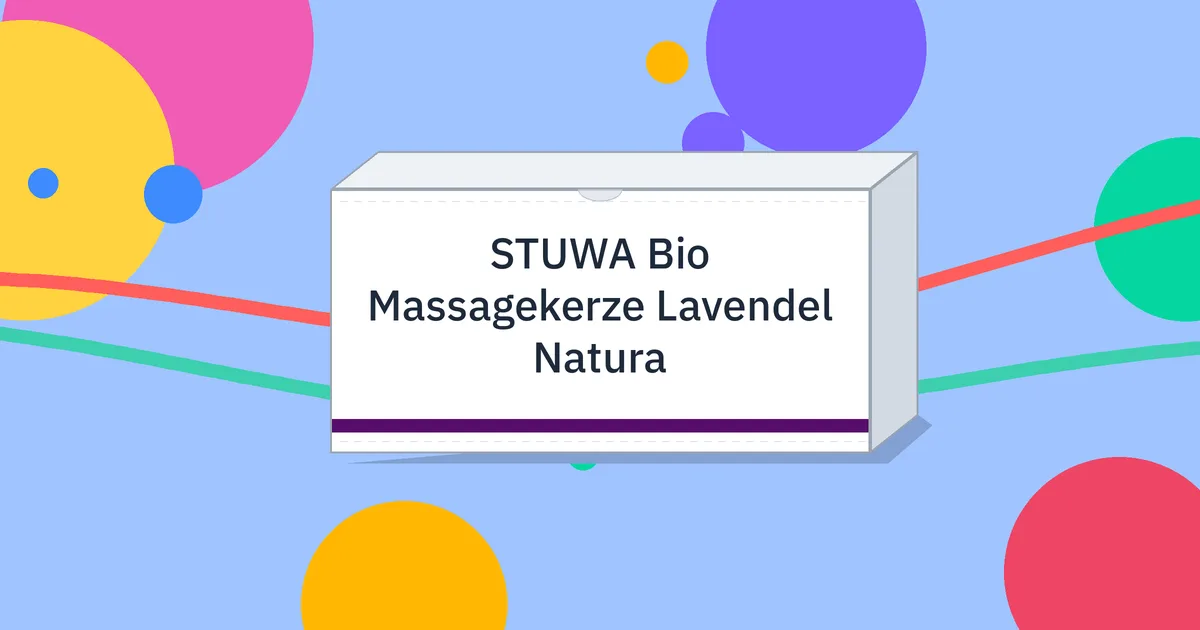 Symbolbild: Packung mit der Aufschrift STUWA Bio Massagekerze Lavendel Natura (PZN 15878085) – Verfügbarkeit und Bezug in Apotheken in Frankfurt am Main