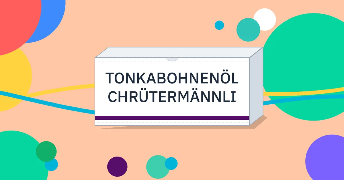 Symbolbild: Packung mit der Aufschrift TONKABOHNENÖL CHRÜTERMÄNNLI (PZN 08423266) – Verfügbarkeit und Bezug in Apotheken in Frankfurt am Main