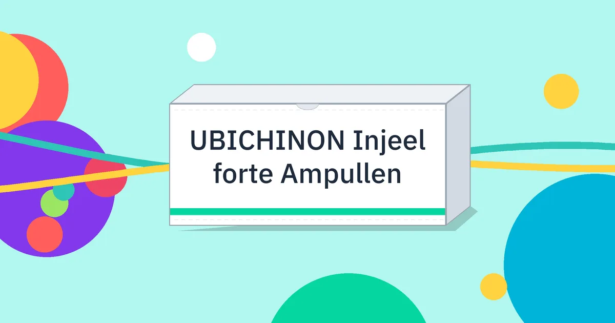Symbolbild: Packung mit der Aufschrift UBICHINON Injeel forte Ampullen (PZN 01812881) – Verfügbarkeit und Bezug in Apotheken in Frankfurt am Main