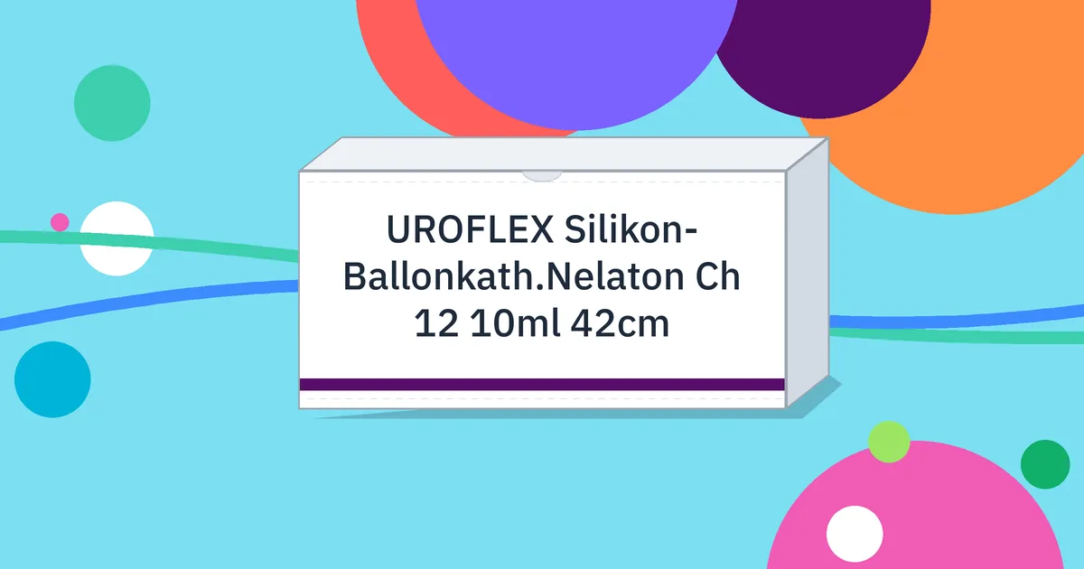 Symbolbild: Packung mit der Aufschrift UROFLEX Silikon-Ballonkath.Nelaton Ch 12 10ml 42cm (PZN 15395760) – Verfügbarkeit und Bezug in Apotheken in Frankfurt am Main