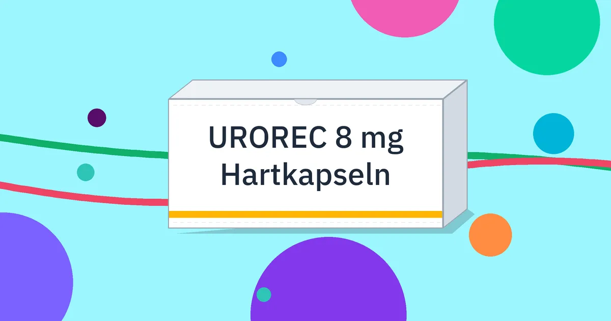 Symbolbild: Packung mit der Aufschrift UROREC 8 mg Hartkapseln (PZN 08806033) – Verfügbarkeit und Bezug in Apotheken in Frankfurt am Main