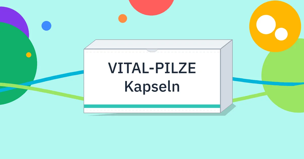 Symbolbild: Packung mit der Aufschrift VITAL-PILZE Kapseln (PZN 18112975) – Verfügbarkeit und Bezug in Apotheken in Frankfurt am Main