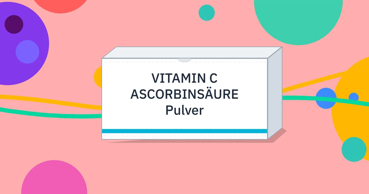 Symbolbild: Packung mit der Aufschrift VITAMIN C ASCORBINSÄURE Pulver (PZN 20806366) – Verfügbarkeit und Bezug in Apotheken in Frankfurt am Main