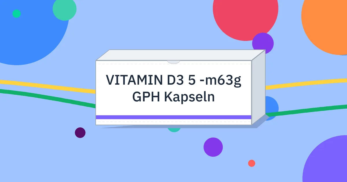 Symbolbild: Packung mit der Aufschrift VITAMIN D3 5 -m63g GPH Kapseln (PZN 04631909) – Verfügbarkeit und Bezug in Apotheken in Frankfurt am Main