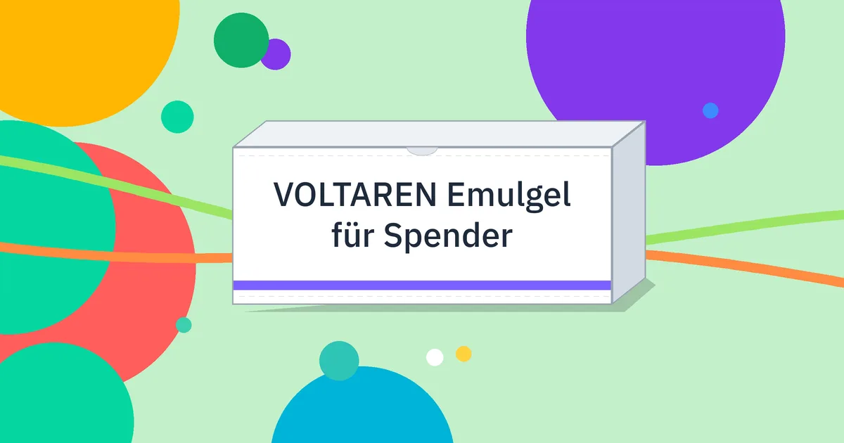 Symbolbild: Packung mit der Aufschrift VOLTAREN Emulgel für Spender (PZN 03780754) – Verfügbarkeit und Bezug in Apotheken in Frankfurt am Main