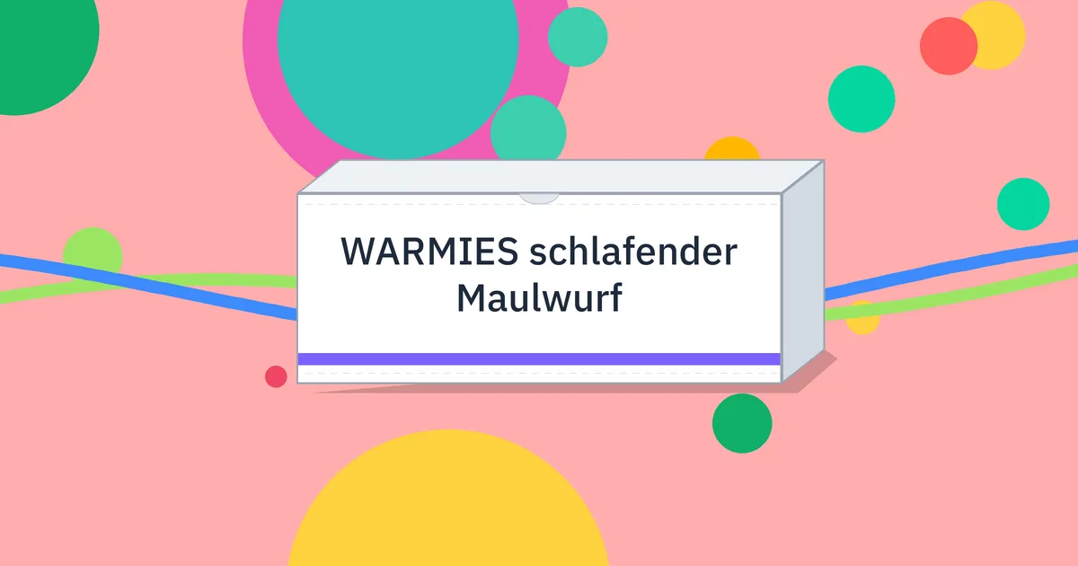 Symbolbild: Packung mit der Aufschrift WARMIES schlafender Maulwurf (PZN 17418175) – Verfügbarkeit und Bezug in Apotheken in Frankfurt am Main