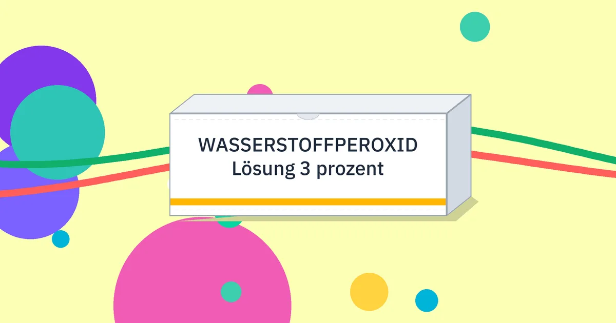 Symbolbild: Packung mit der Aufschrift WASSERSTOFFPEROXID Lösung 3 prozent (PZN 01055658) – Verfügbarkeit und Bezug in Apotheken in Frankfurt am Main