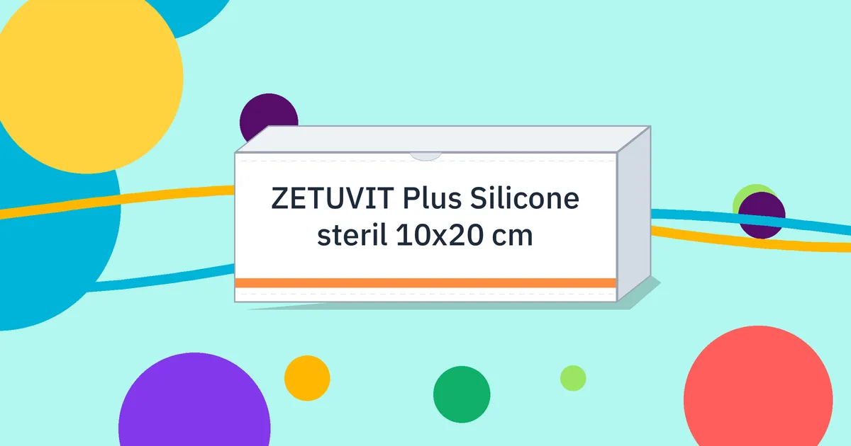 Symbolbild: Packung mit der Aufschrift ZETUVIT Plus Silicone steril 10x20 cm (PZN 16352994) – Verfügbarkeit und Bezug in Apotheken in Frankfurt am Main