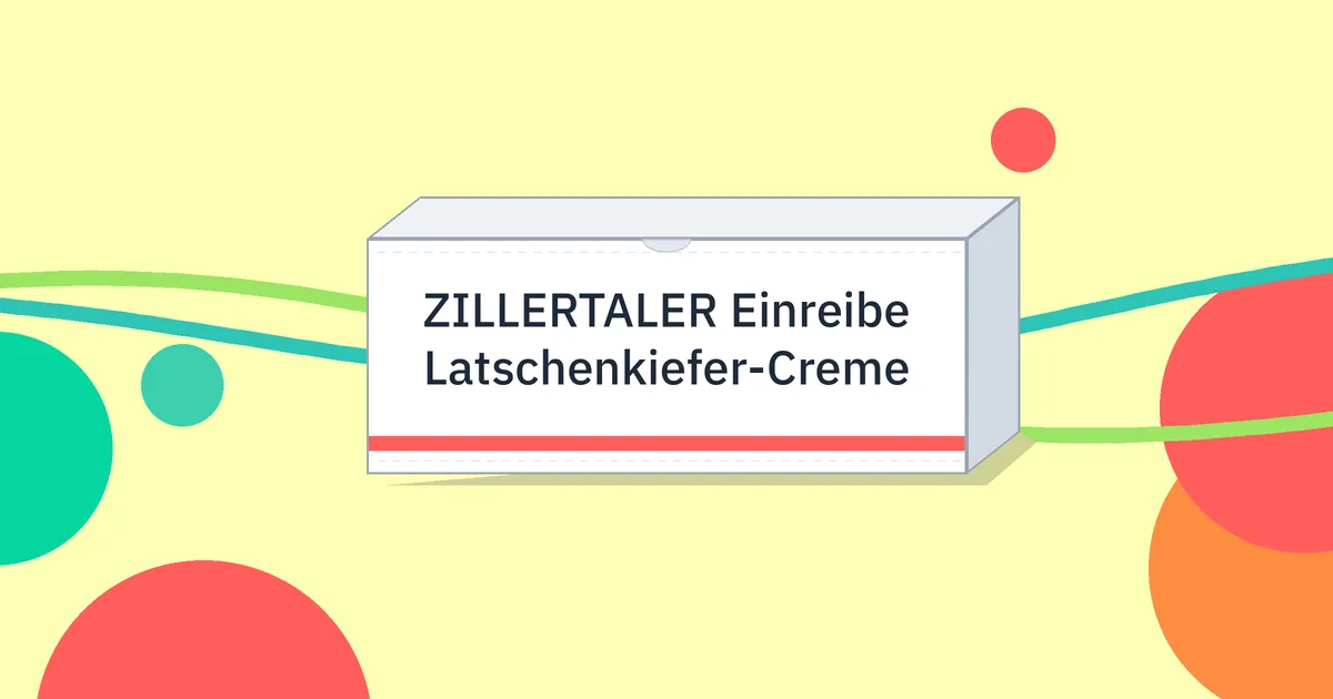 Symbolbild: Packung mit der Aufschrift ZILLERTALER Einreibe Latschenkiefer-Creme (PZN 20281797) – Verfügbarkeit und Bezug in Apotheken in Frankfurt am Main