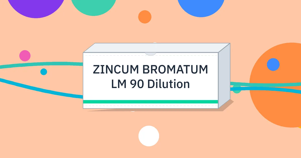Symbolbild: Packung mit der Aufschrift ZINCUM BROMATUM LM 90 Dilution (PZN 13291944) – Verfügbarkeit und Bezug in Apotheken in Frankfurt am Main