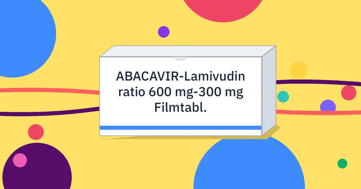 Symbolbild: Packung mit der Aufschrift ABACAVIR-Lamivudin ratio 600 mg-300 mg Filmtabl. (PZN 10931107) – Verfügbarkeit und Bezug in Apotheken in Frankfurt am Main