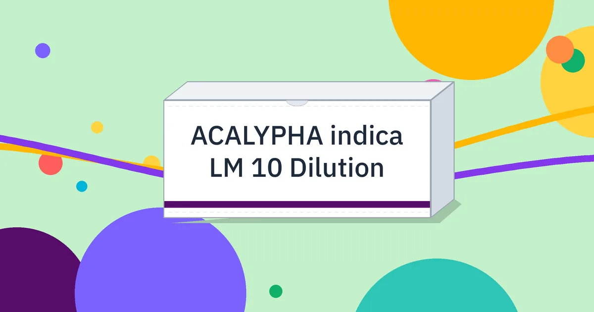 Symbolbild: Packung mit der Aufschrift ACALYPHA indica LM 10 Dilution (PZN 13262291) – Verfügbarkeit und Bezug in Apotheken in Frankfurt am Main