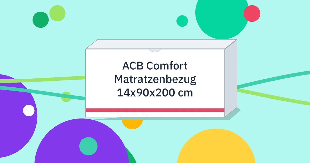 Symbolbild: Packung mit der Aufschrift ACB Comfort Matratzenbezug 14x90x200 cm (PZN 04117377) – Verfügbarkeit und Bezug in Apotheken in Frankfurt am Main
