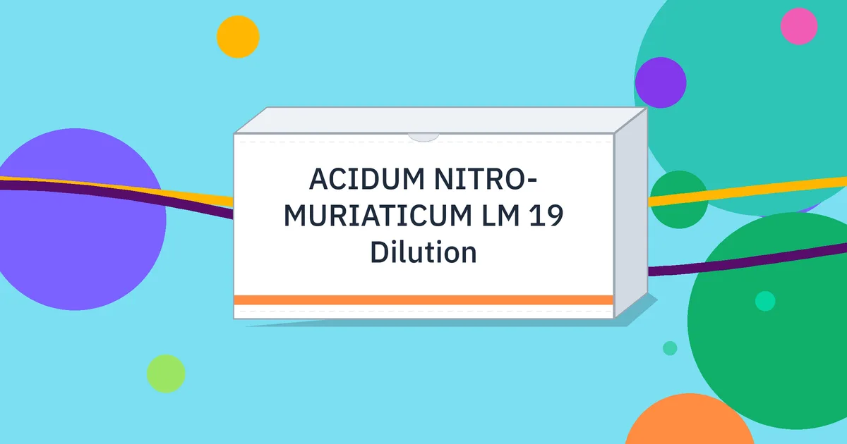 Symbolbild: Packung mit der Aufschrift ACIDUM NITRO-MURIATICUM LM 19 Dilution (PZN 13280283) – Verfügbarkeit und Bezug in Apotheken in Frankfurt am Main