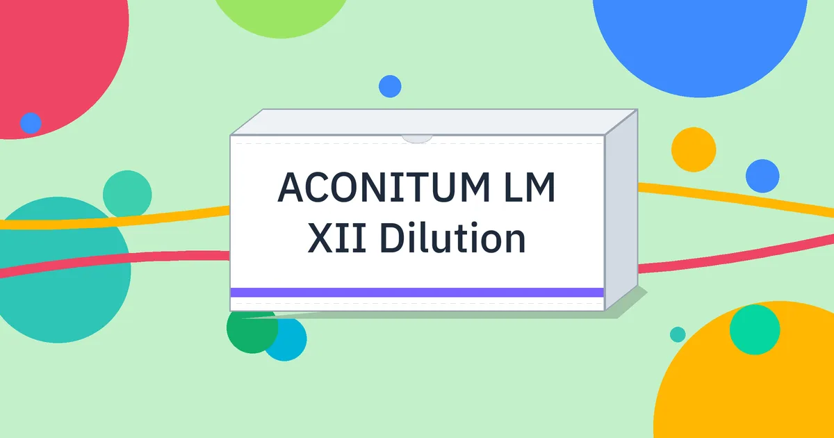 Symbolbild: Packung mit der Aufschrift ACONITUM LM XII Dilution (PZN 02673430) – Verfügbarkeit und Bezug in Apotheken in Frankfurt am Main