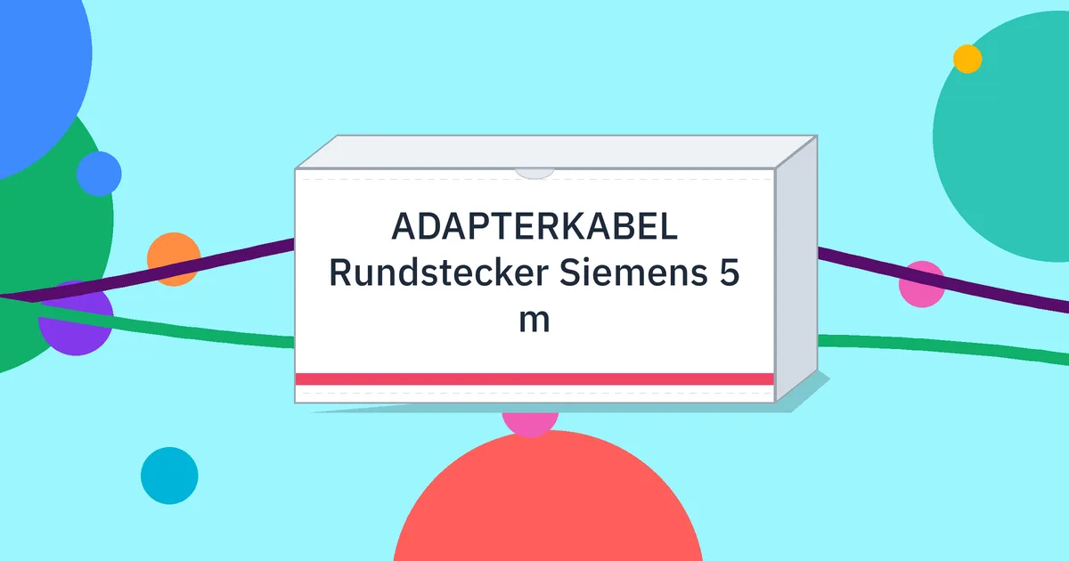 Symbolbild: Packung mit der Aufschrift ADAPTERKABEL Rundstecker Siemens 5 m (PZN 05462840) – Verfügbarkeit und Bezug in Apotheken in Frankfurt am Main