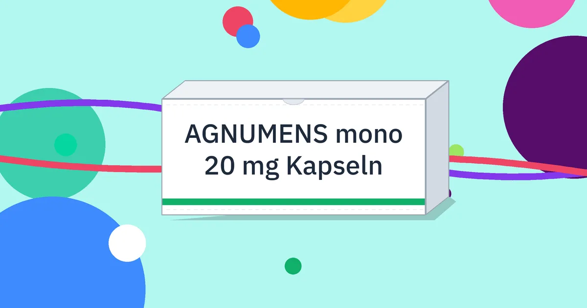 Symbolbild: Packung mit der Aufschrift AGNUMENS mono 20 mg Kapseln (PZN 19808271) – Verfügbarkeit und Bezug in Apotheken in Frankfurt am Main