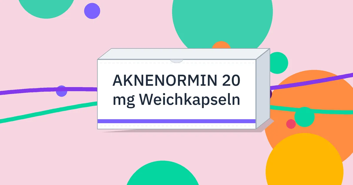 Symbolbild: Packung mit der Aufschrift AKNENORMIN 20 mg Weichkapseln (PZN 03656333) – Verfügbarkeit und Bezug in Apotheken in Frankfurt am Main