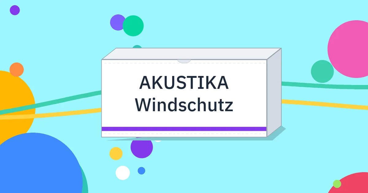 Symbolbild: Packung mit der Aufschrift AKUSTIKA Windschutz (PZN 01287682) – Verfügbarkeit und Bezug in Apotheken in Frankfurt am Main